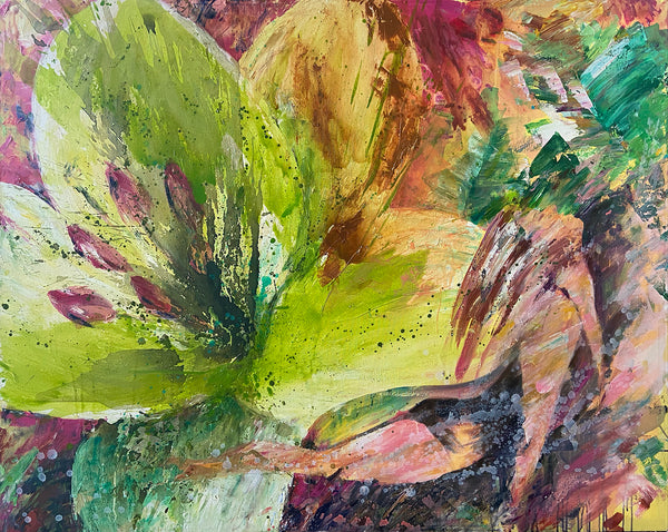 Splash - Contemporary Acrylic Painting - Art of Barbara Eberhart